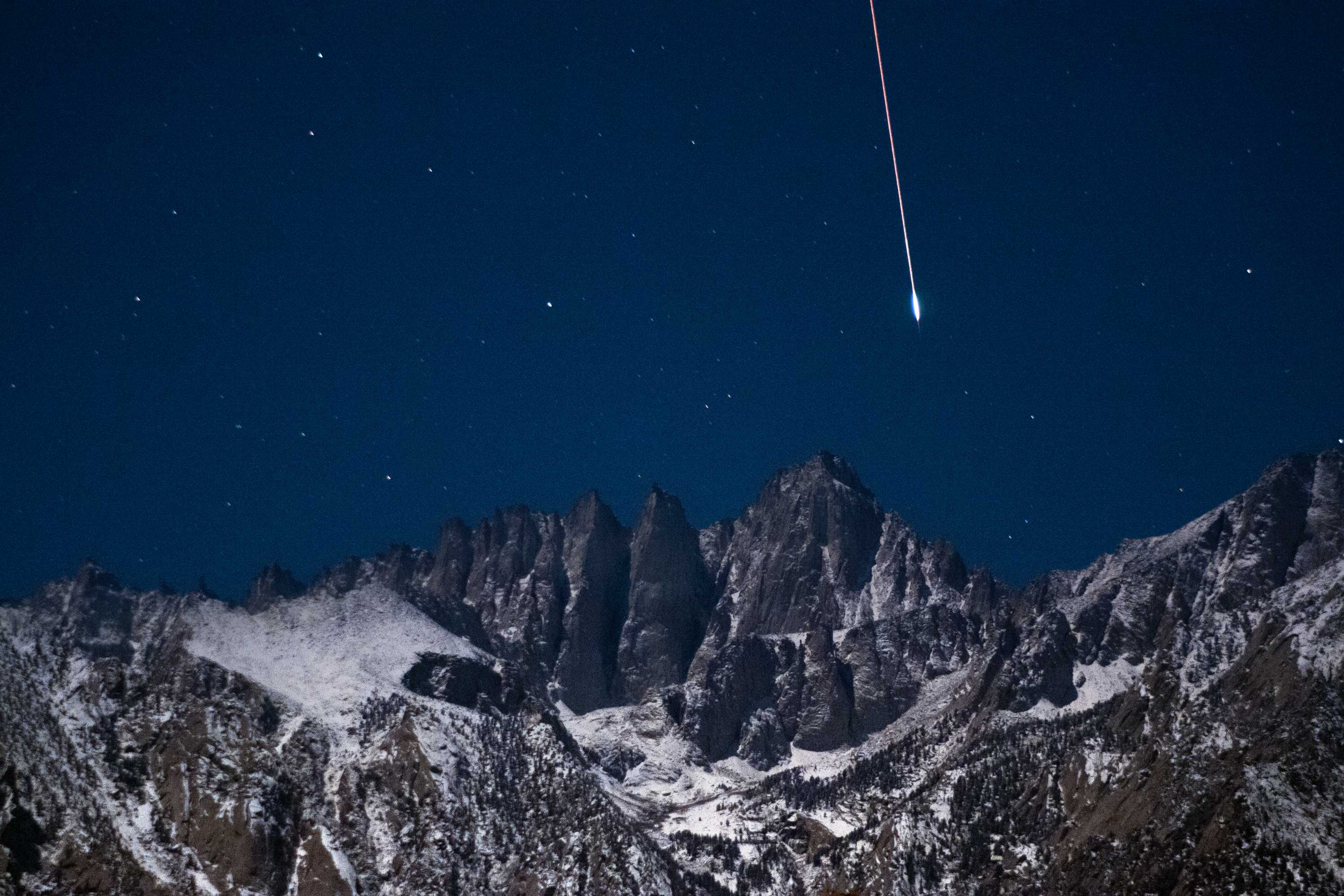 Comet Fragment Lights Up Sky In A Blue Green Hue Over Spain And