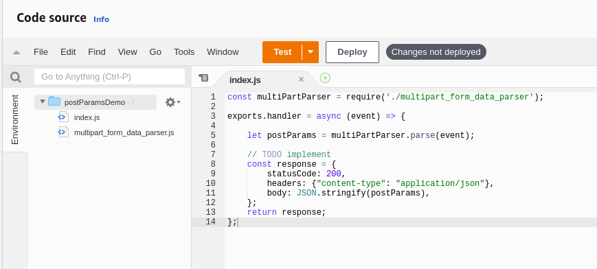 AWS Lambda: How To Access POST Parameters (NodeJS)