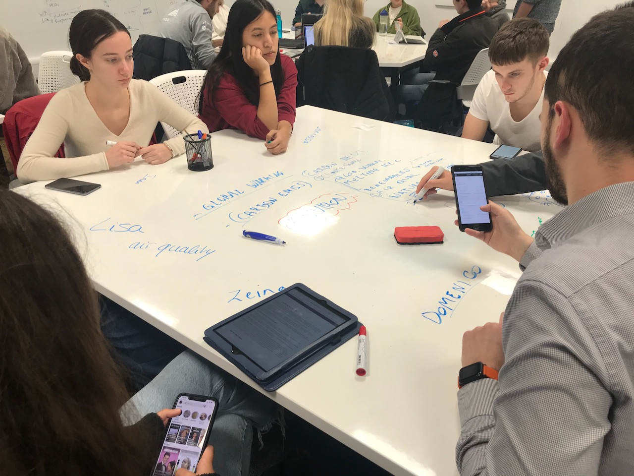 The writing’s on the … table? – Live, Love, Learn