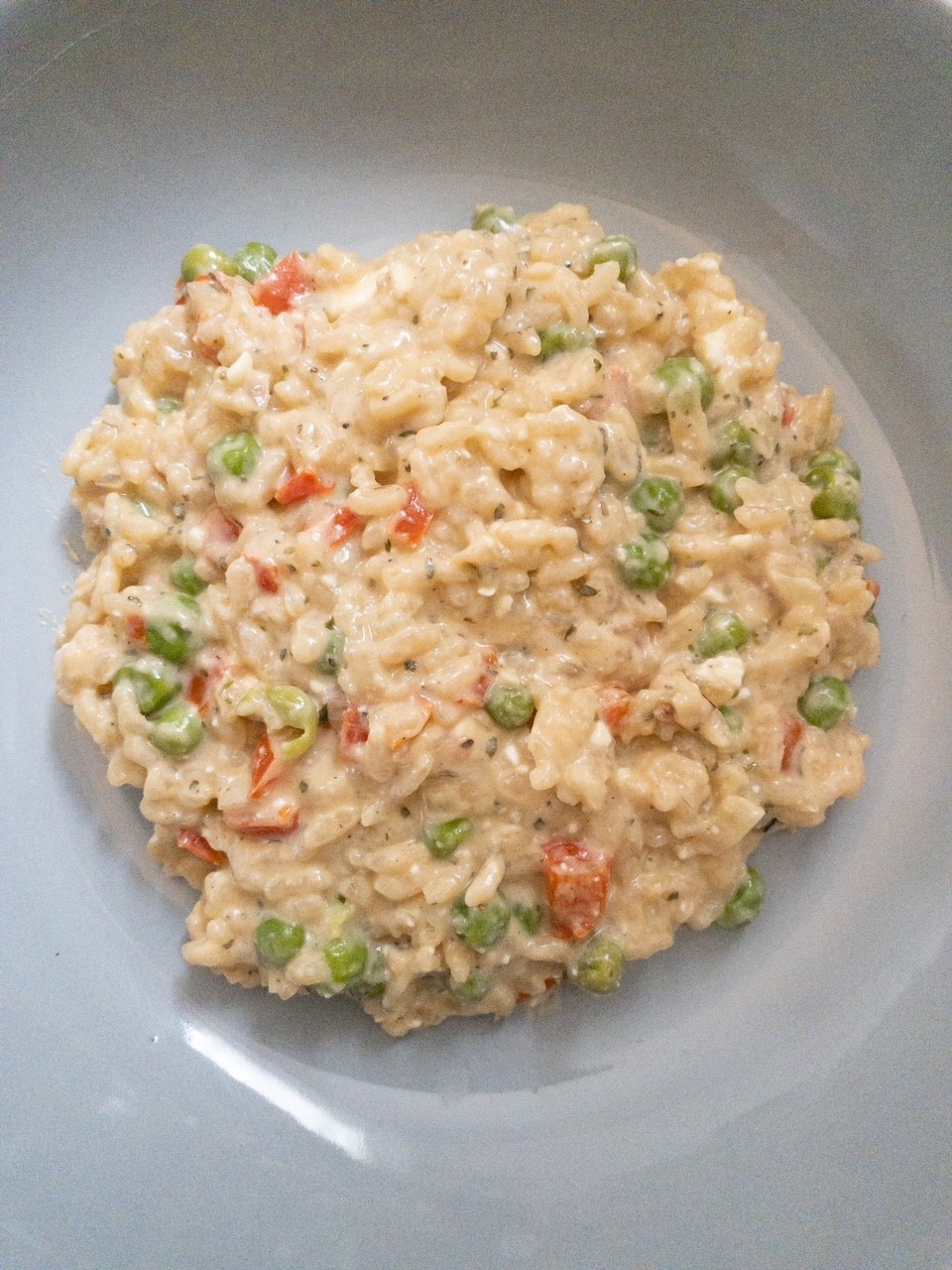Pea, Pepper and Feta Risotto - Live the "Quote"