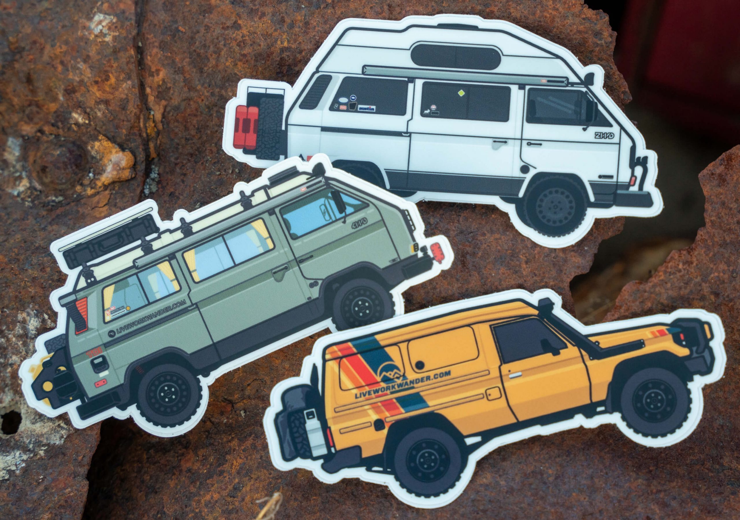 Rig Sticker Set - Live Work Wander
