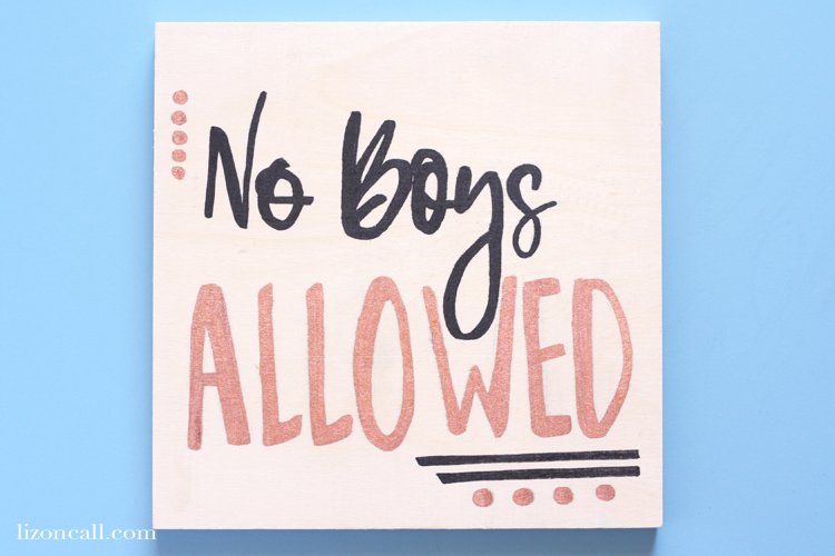 DIY Hand Lettered Sign - Liz on Call