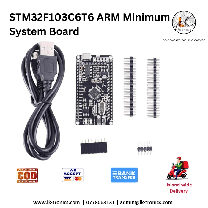 Stm32f103c6t6 Development Board Lk Tronics 6379