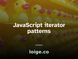 Javascript Iterator Patterns