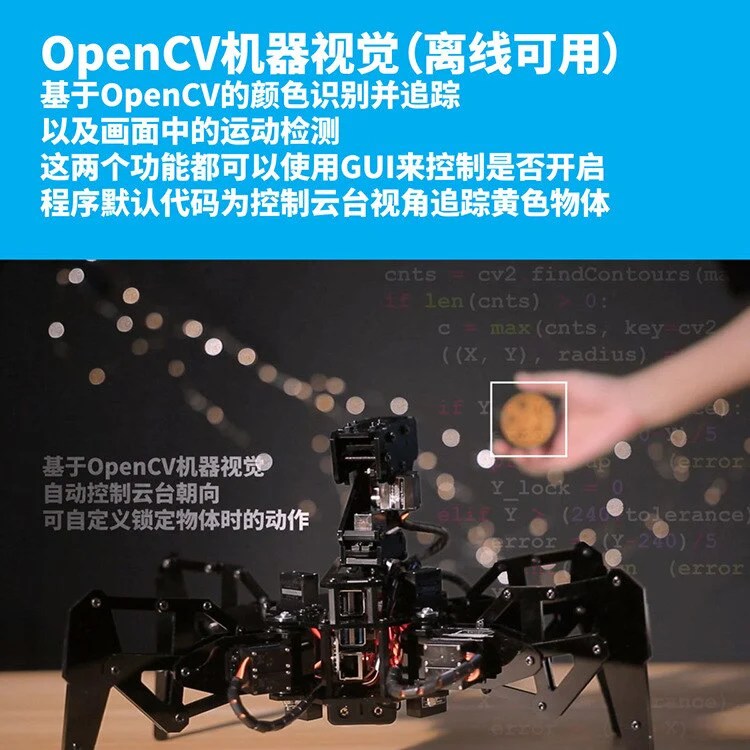 Stem Quadruped Spider Raspberry Pi Robot Python Programming Mobile App