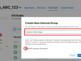 Prepare Testflight Group Loopdocs
