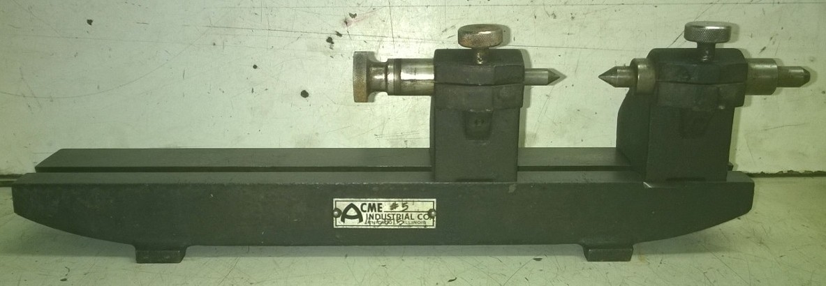 Bench Centers, Acme Industrial 5″ x 10″ , Chicago IL, Item # L930 ...