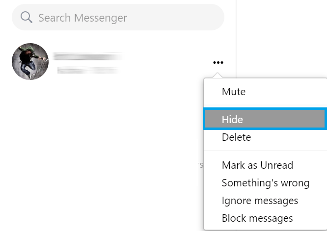 How to Hide Unhide Chat in Messenger - LotofTech