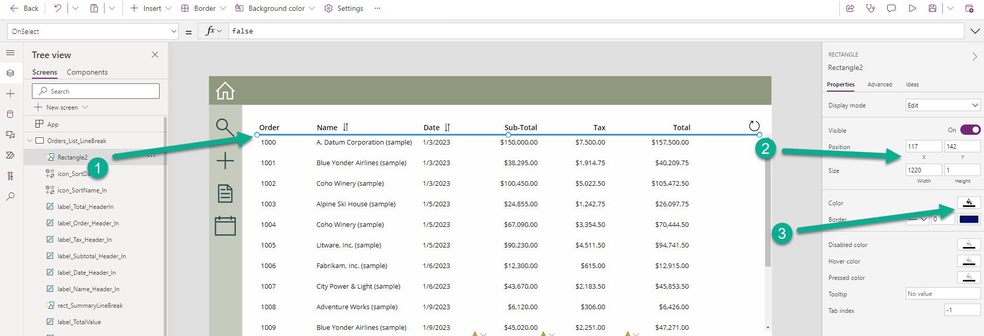 Power Apps - Add Gallery Column Headers - LowCodeGo
