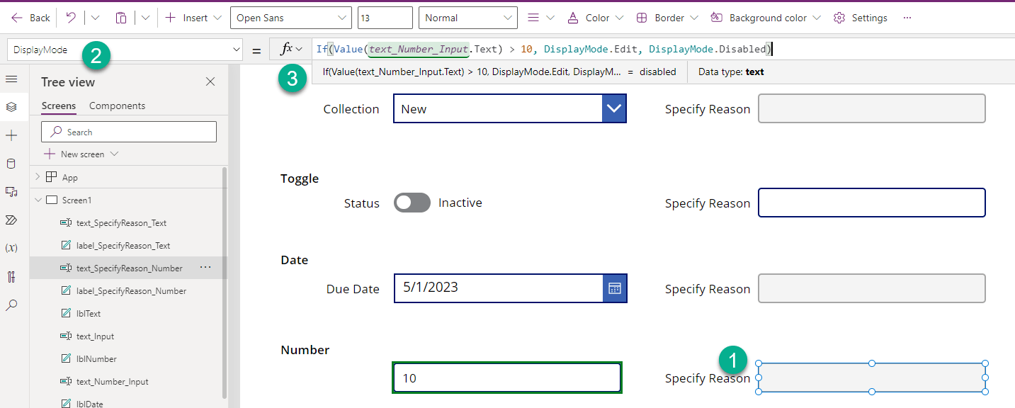 Disable Fields on Condition in Canvas Apps - LowCodeGo