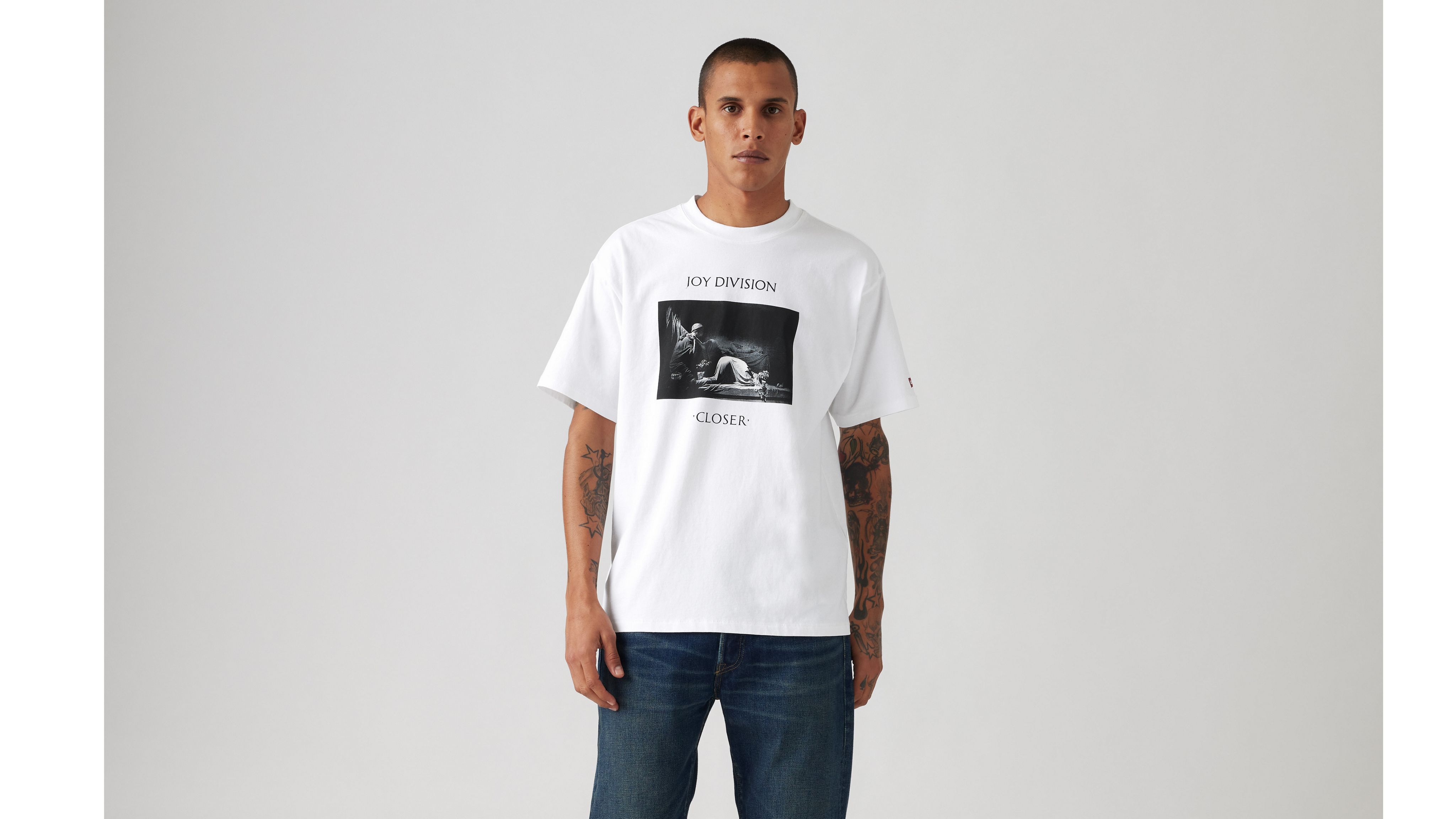 Levi S Joy Division Band Tee White Levi S Fi