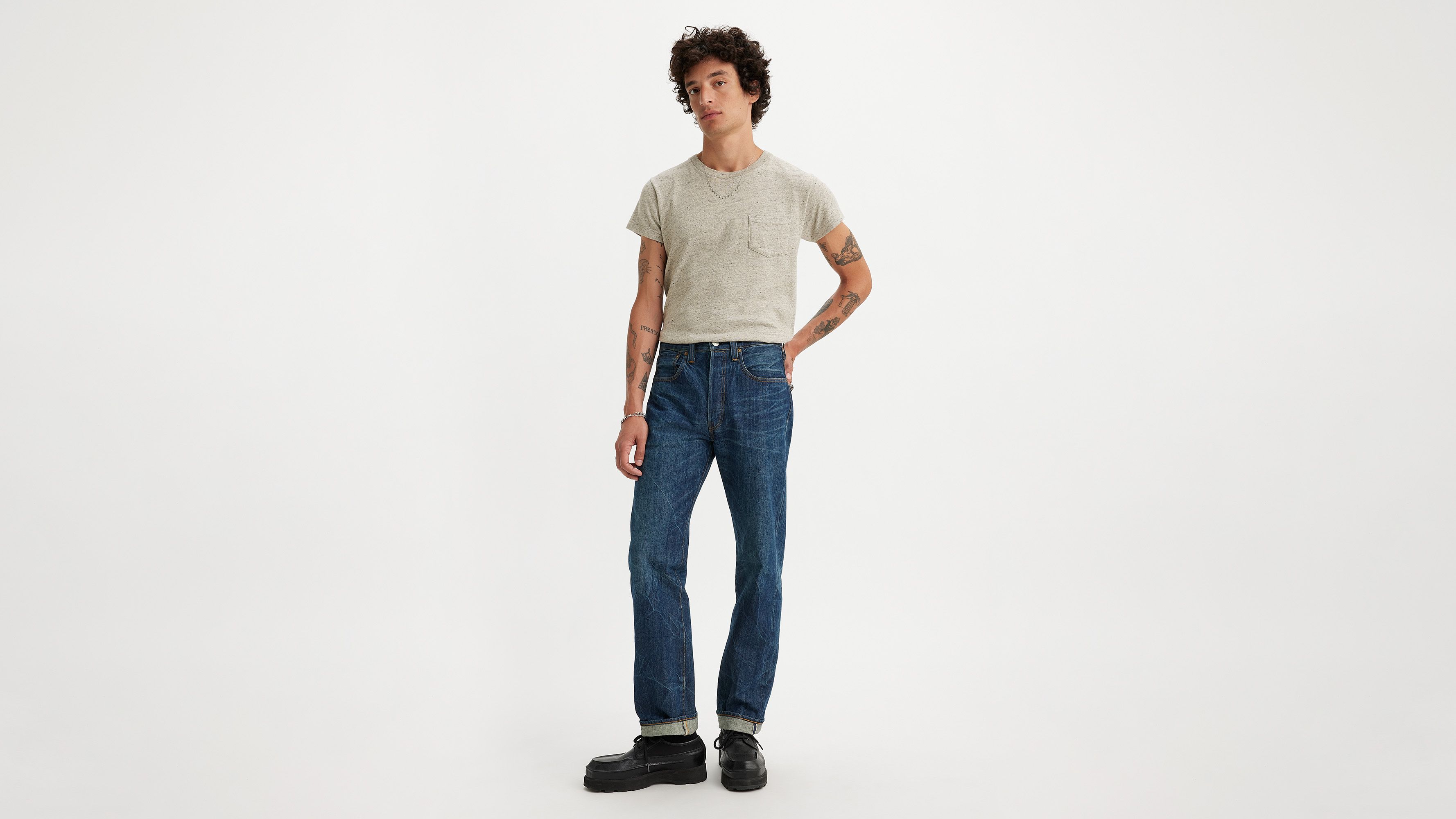 1947 501 Original Fit Selvedge Men S Jeans Medium Wash Levi S Us