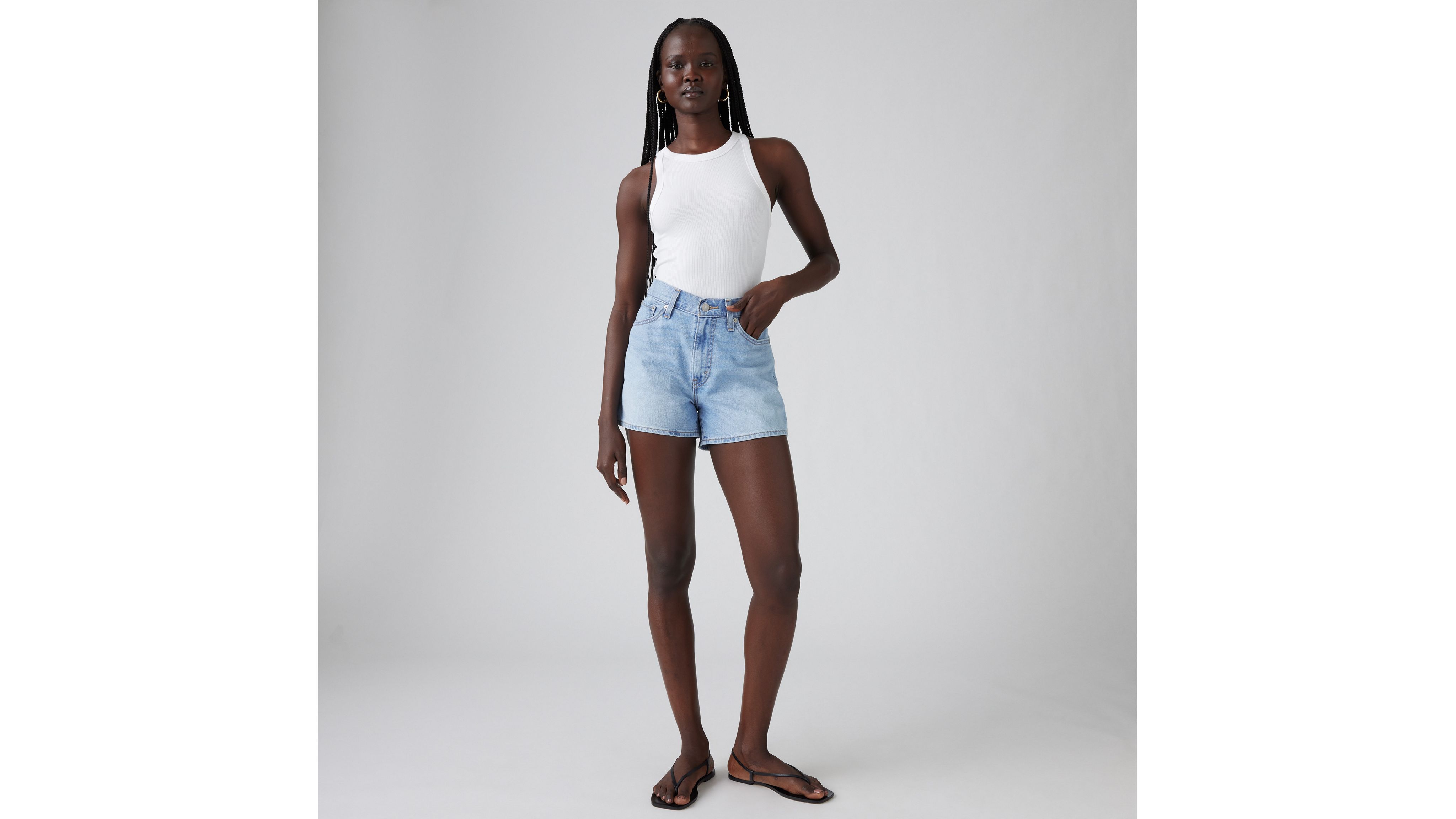 80 S Mom Shorts Blue Levi S Nl