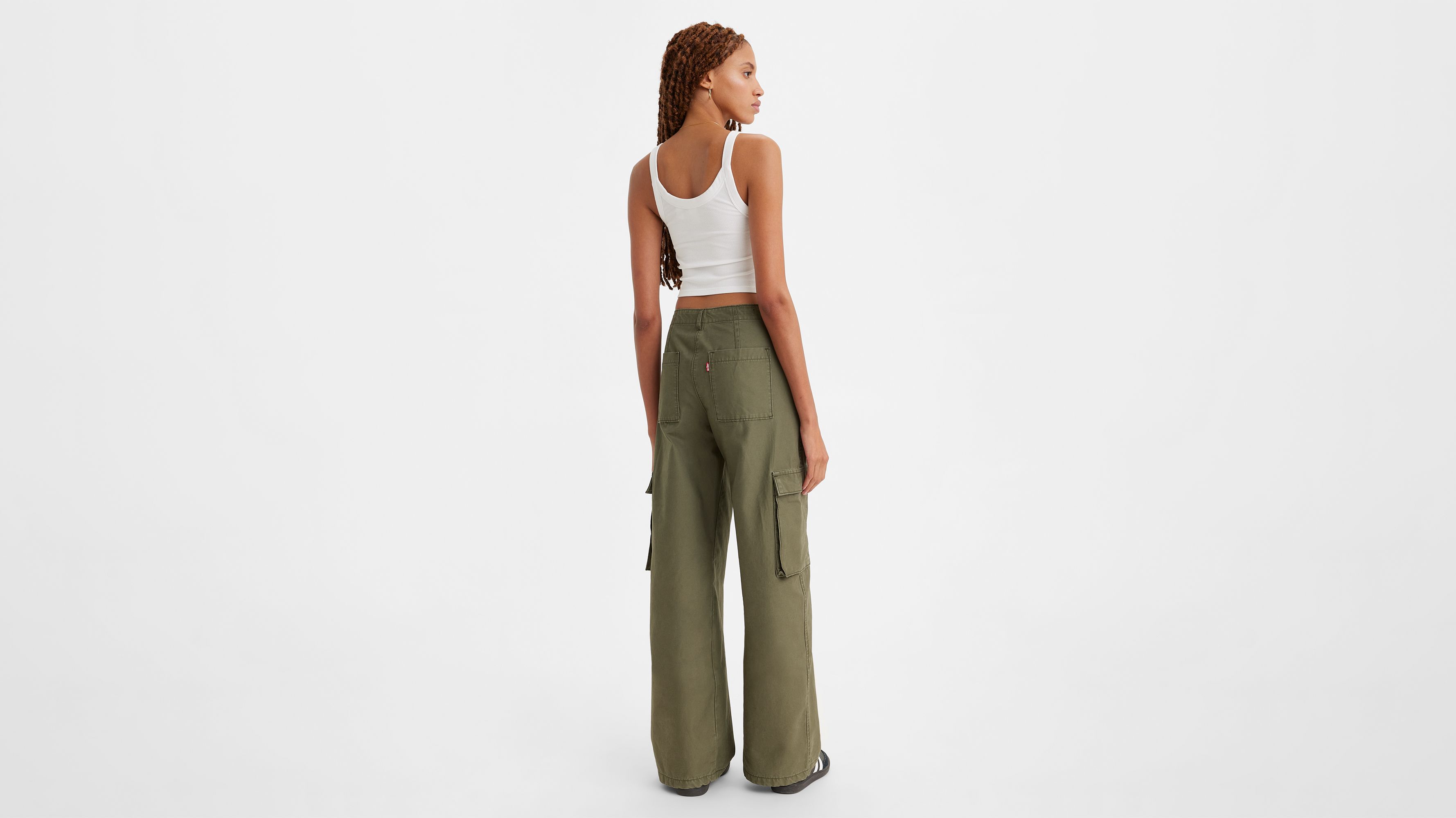 Baggy Cargo Trousers Green Levi S Kz