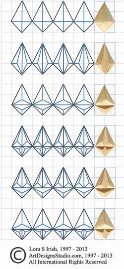 Chip Carving, Triangle Chip Carving Patterns | LSIrish.com