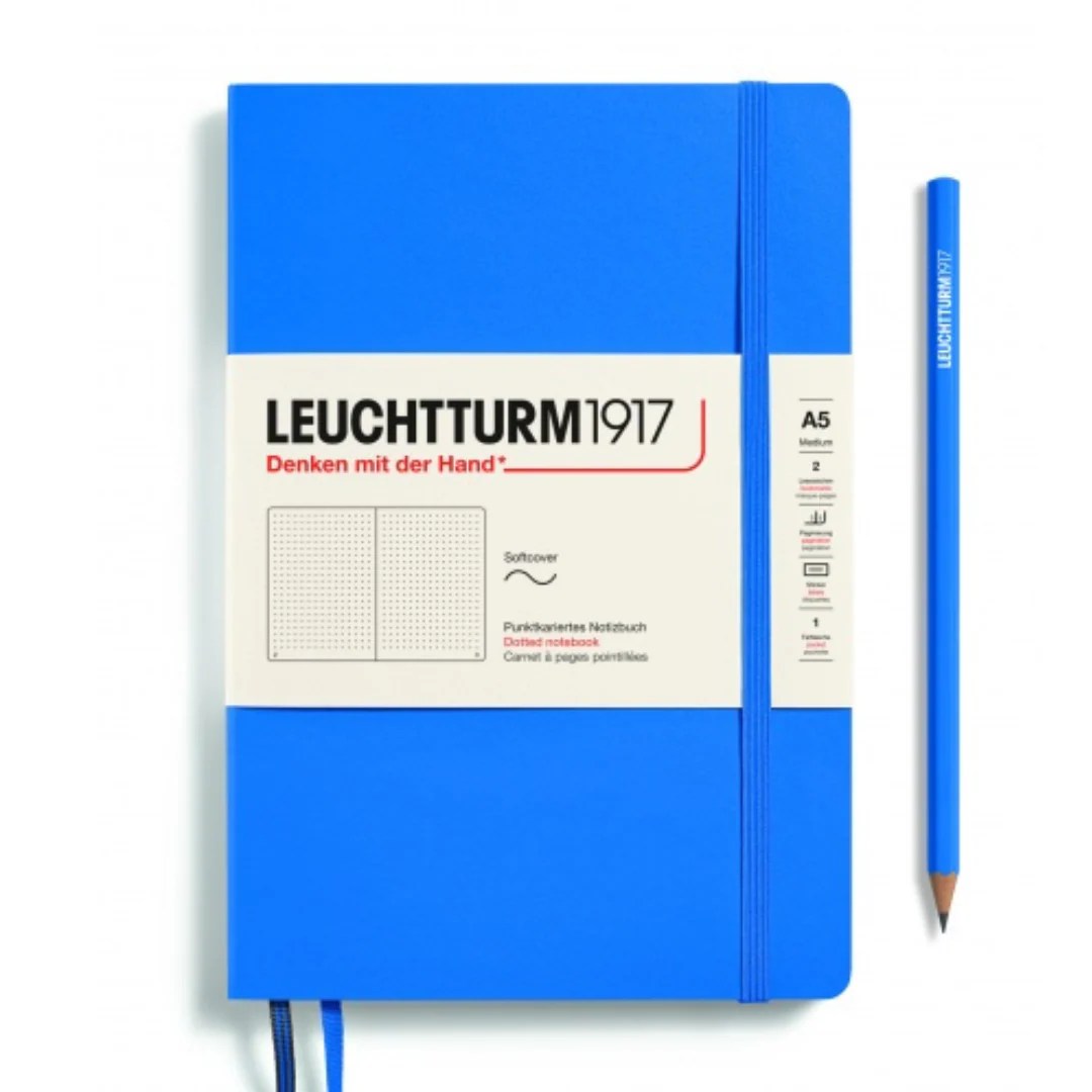 Leuchtturm1917 Recombine A5 Medium Softcover Notebook Sky Dotted