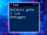 Mastering The Lua Debugger A Quick Guide