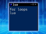 Lua Return Multiple Values A Quick Guide