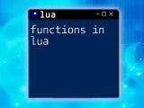 Mastering Functions Lua A Quick Guide To Get Started