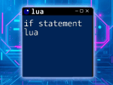 Mastering If Statement Lua A Concise Guide