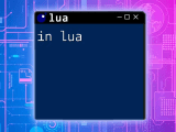 Mastering Scripting Lua A Quick Start Guide