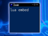 Lua Examples For Quick Learning And Mastery