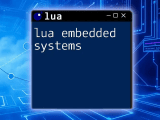 Mastering Lua Enum Your Quick Guide To Enums In Lua