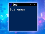 Mastering Lua Return A Quick Guide To Function Outputs