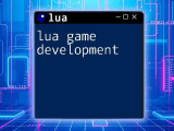 Mastering Lua Game Development Quick Commands Unleashed