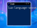 Mastering The Lua Else Statement With Ease