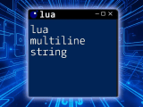 Lua Return Multiple Values A Quick Guide