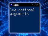 Mastering Lua Dictionary A Quick Guide To Key Functions