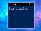 Lua Examples For Quick Learning And Mastery