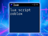 Ultimate Lua Tutorial Roblox Quickstart Guide