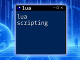 Mastering Scripting Lua A Quick Start Guide