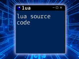 Unlocking Lua Source Code A Quick Guide To Mastery