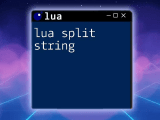 Mastering Lua Hello World Your First Step To Coding Magic