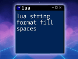 Mastering Lua String Compare A Quick Guide