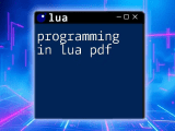 Functions In Lua Quick Guide To Mastering Them