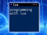 Master Lua Programming Online Quick Tips And Tricks
