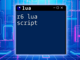 Mastering Lua Script A Quick Guide For Beginners