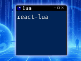 Mastering Roblox React Lua Your Quick Guide