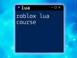 Mastering Roblox Lua Documentation In Minutes
