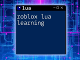 Roblox Lua Executor Mastering Commands Quickly