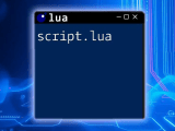 Mastering Script Lua Your Guide To Lua Essentials