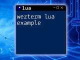 Lua Programming Language Examples Made Easy