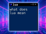 Mastering Metatables In Lua A Quick Guide