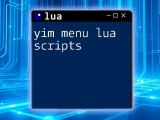 Mastering Lua Script A Quick Guide For Beginners