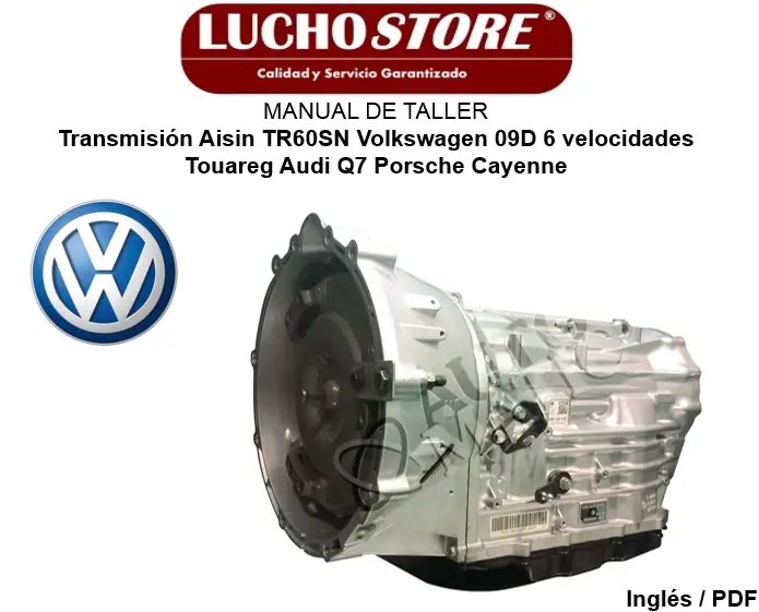 Manual de Taller Transmisión Aisin TR60SN Volkswagen 09D 6 velocidades ...