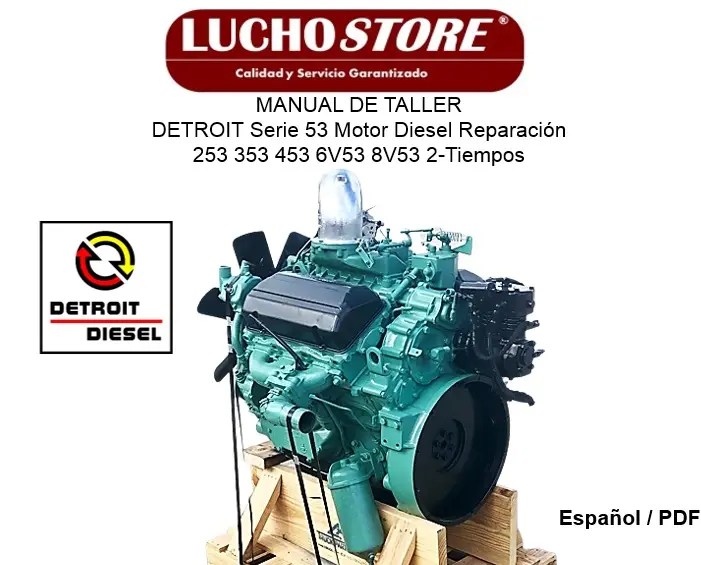 Manual de Taller Detroit Serie 53 Motor Diesel Reparación 253 353 453 ...